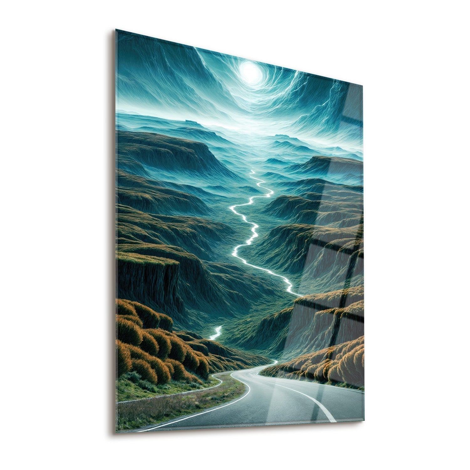 Azure Glass Wall Art – Artepera