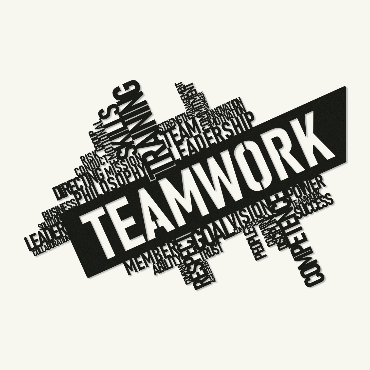 Teamwork Metal Wall Art - Office Decorations – Artepera